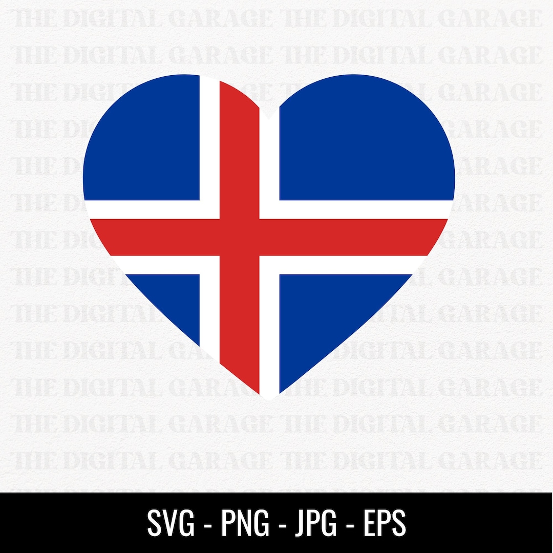 Iceland Flag SVG PNG, Love Iceland, Iceland Svg, Iceland Clipart ...