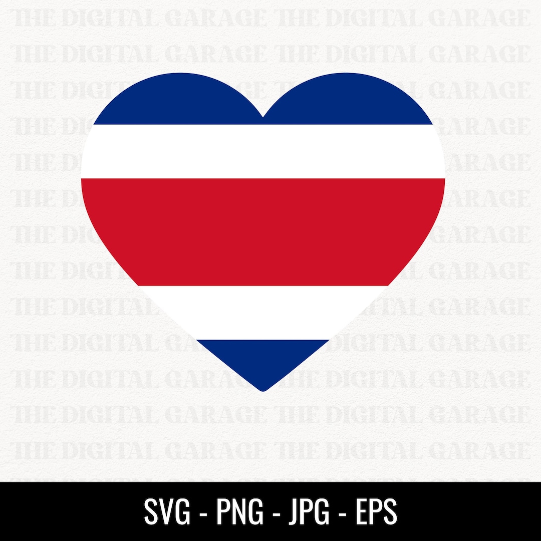 Costa Rica Flag SVG PNG, Love Costa Rica, Costa Rica Svg, Costa Rica ...