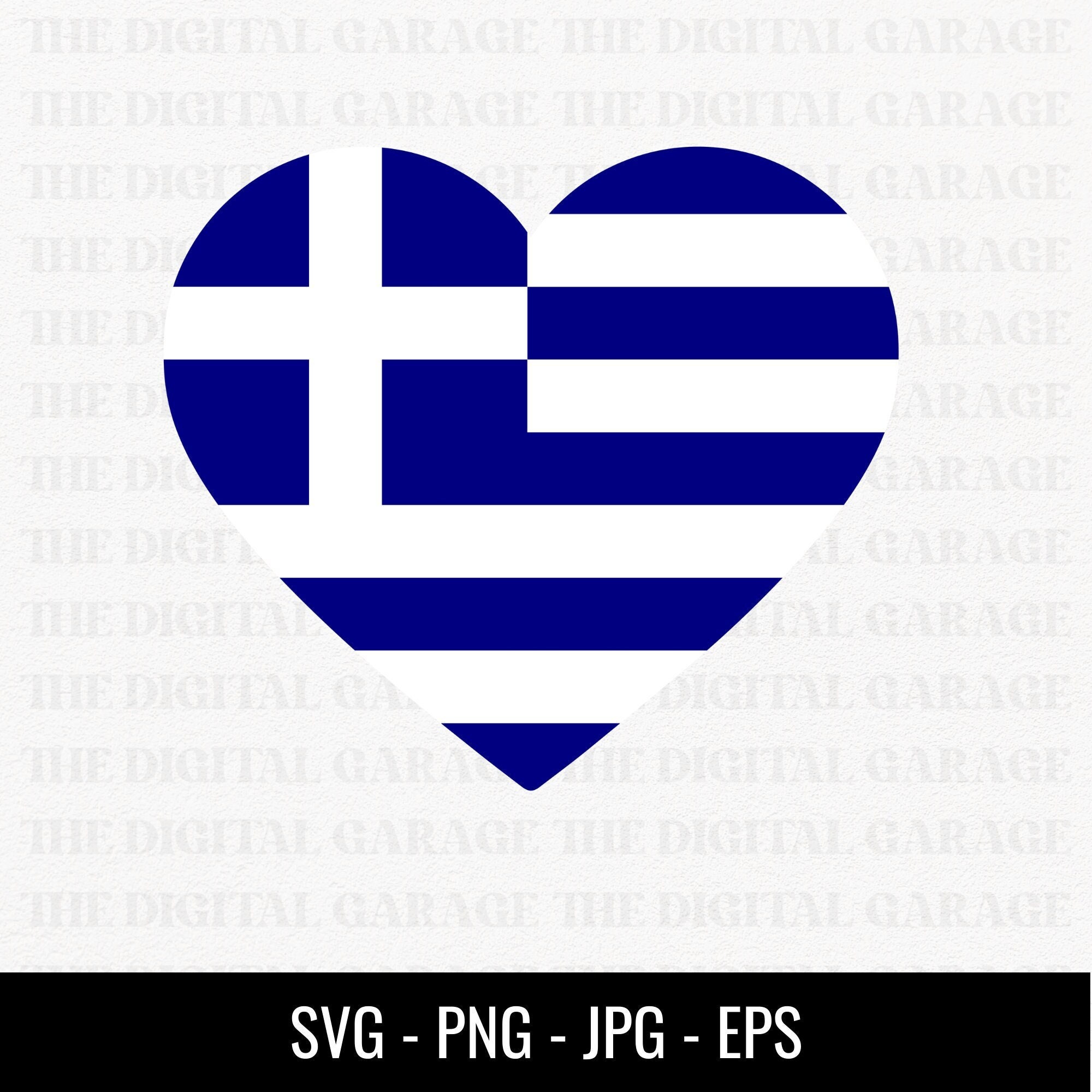 Greece Flag SVG PNG, Love Greece, Greece Svg, Greece Clipart, Greece ...
