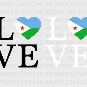 Djibouti Flag SVG PNG, Love Djibouti, Djibouti Svg, Djibouti Clipart ...