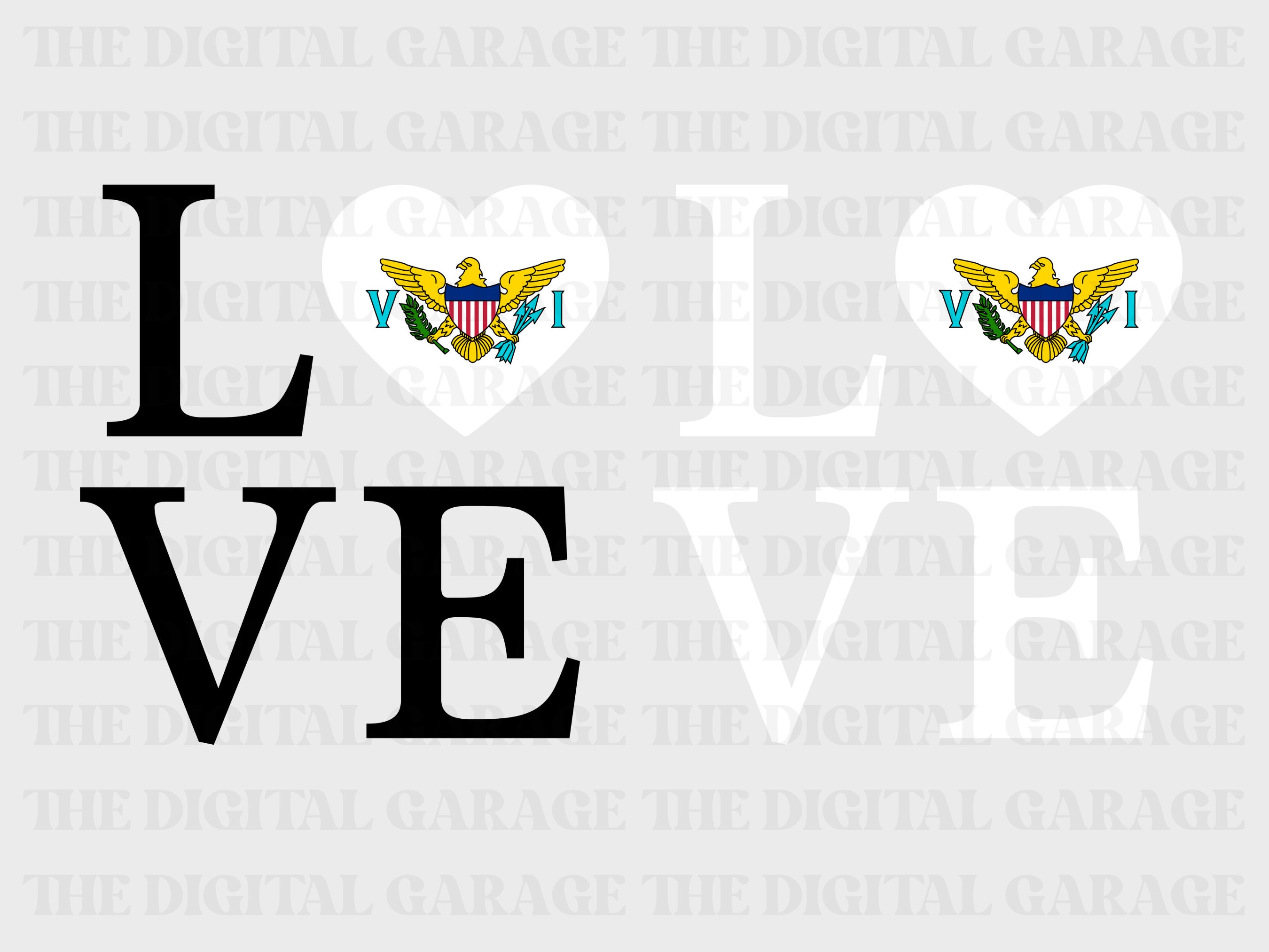 Virgin Islands Flag SVG PNG, Love Virgin Islands, Virgin Islands Svg ...