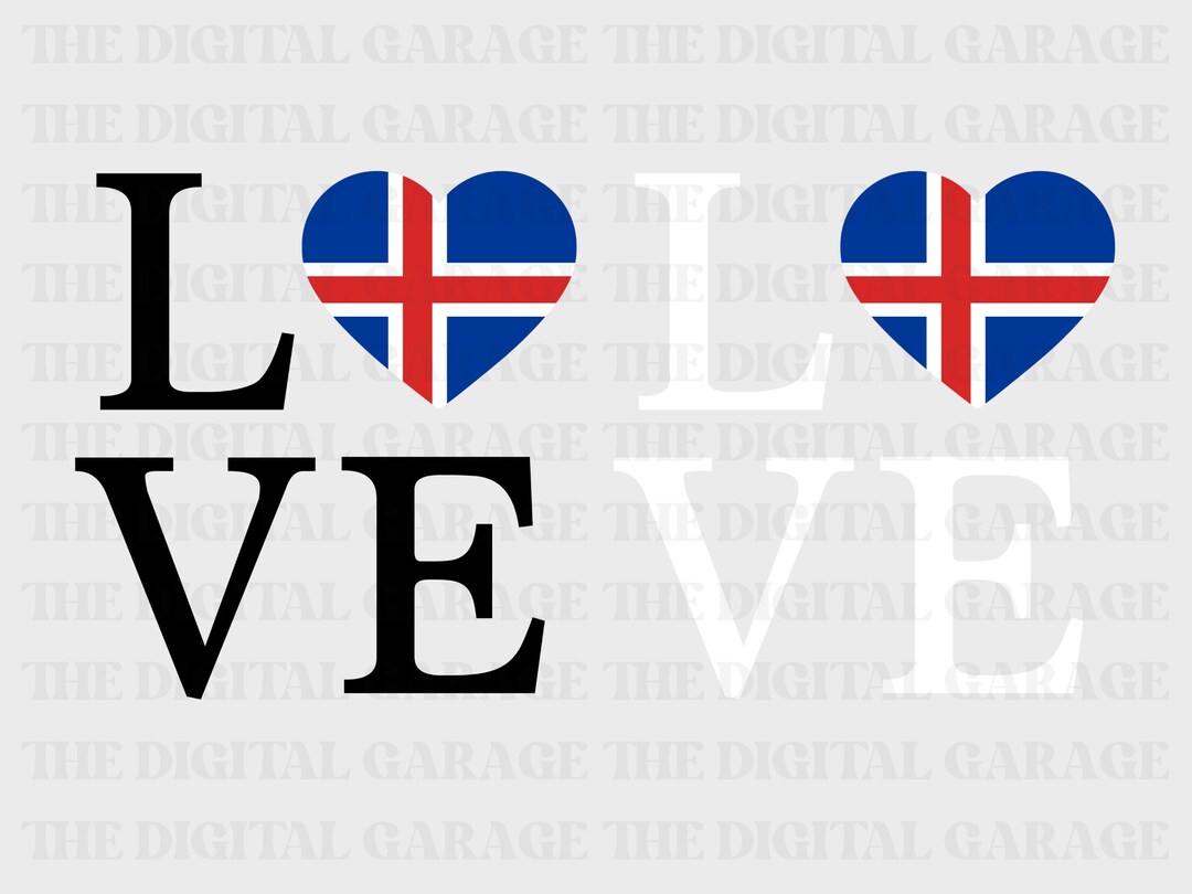 Iceland Flag SVG PNG, Love Iceland, Iceland Svg, Iceland Clipart ...