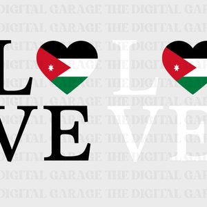 Jordan Flag SVG PNG, Love Jordan, Jordan Svg, Jordan Clipart, Jordan ...