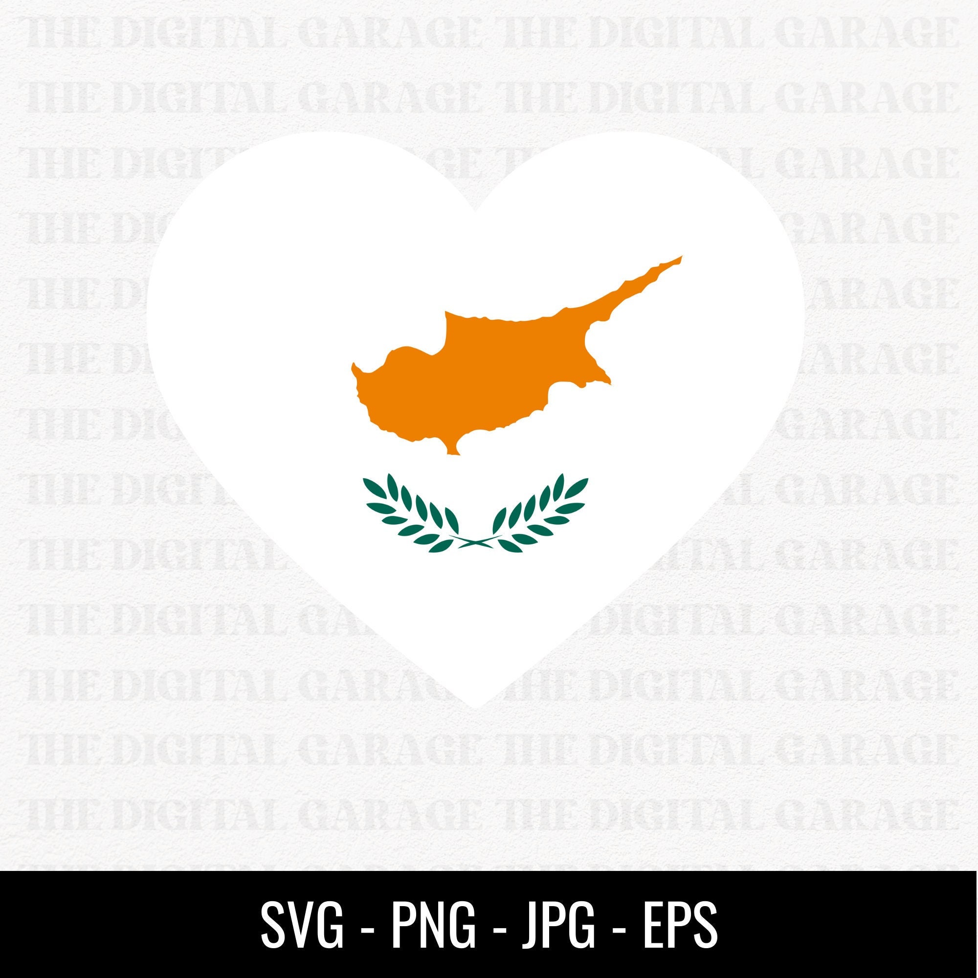 Cyprus Flag SVG PNG, Love Cyprus, Cyprus Svg, Cyprus Clipart, Cyprus ...