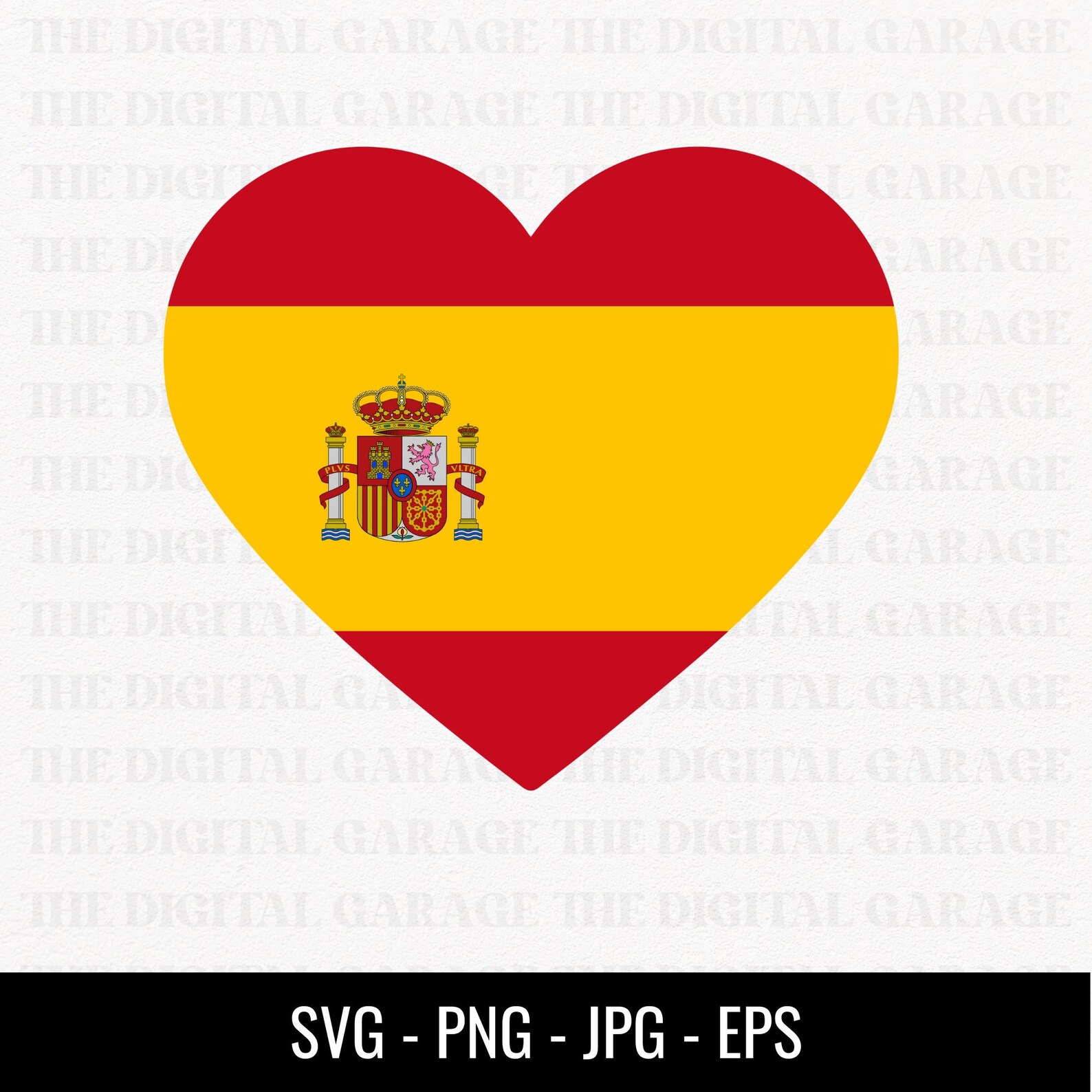 Spain Flag SVG PNG, Love Spain, Spain Svg, Spain Clipart, Spain Png ...