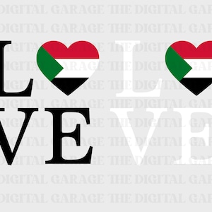 Sudan Flag SVG PNG, Love Sudan, Sudan Svg, Sudan Clipart, Sudan Png ...