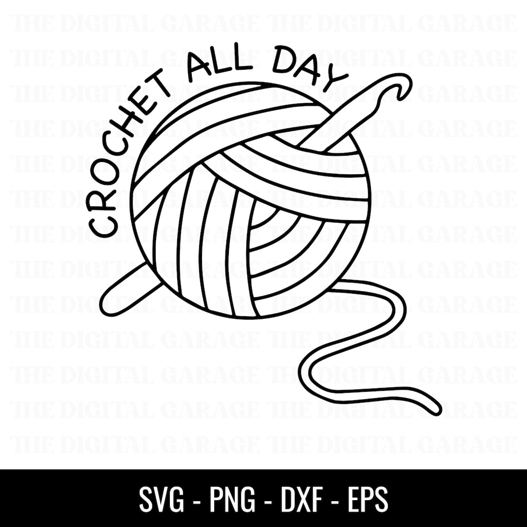Crochet Svg, Crochet Bundle Svg, Heart Crochet, Hook Svg, Yarn Svg ...