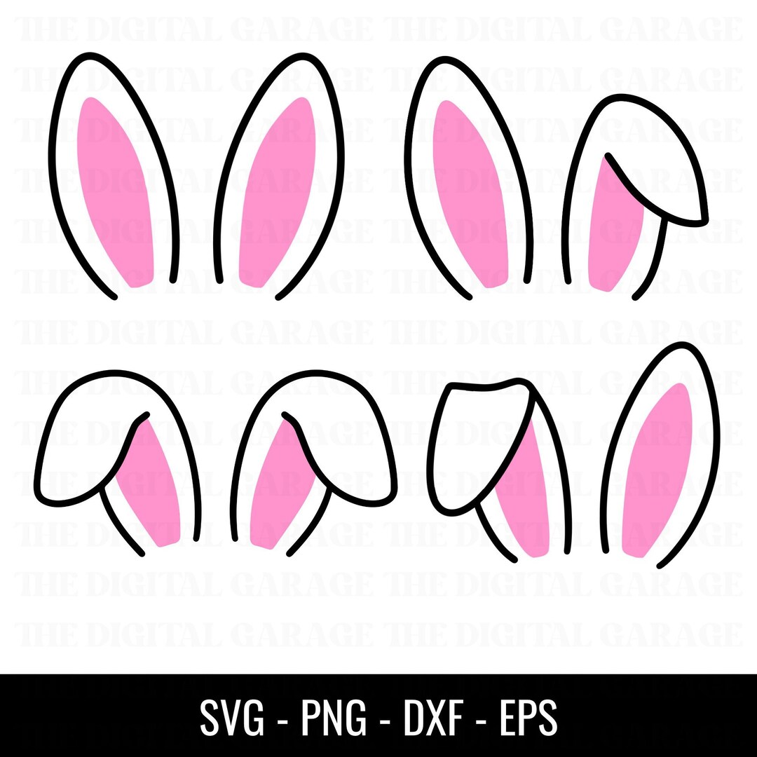 Bunny Ears Svg Bunny Ears Svg Bundle Easter Bunny Svg Easter Bunny Ears Clipart Easter Bunny