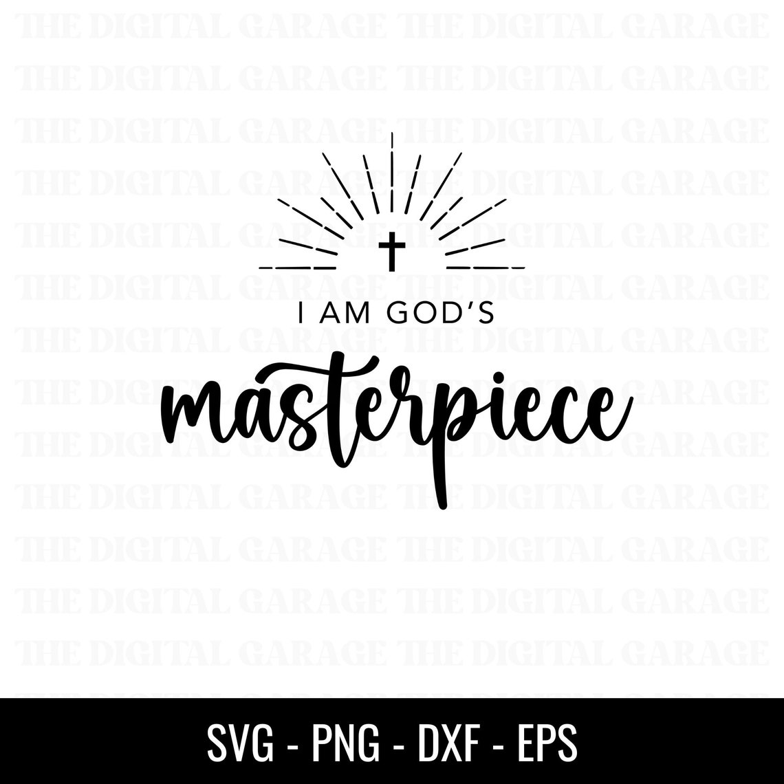 I Am God's Masterpiece Svg Christian Svg, Religious Svg, Bible Verse ...