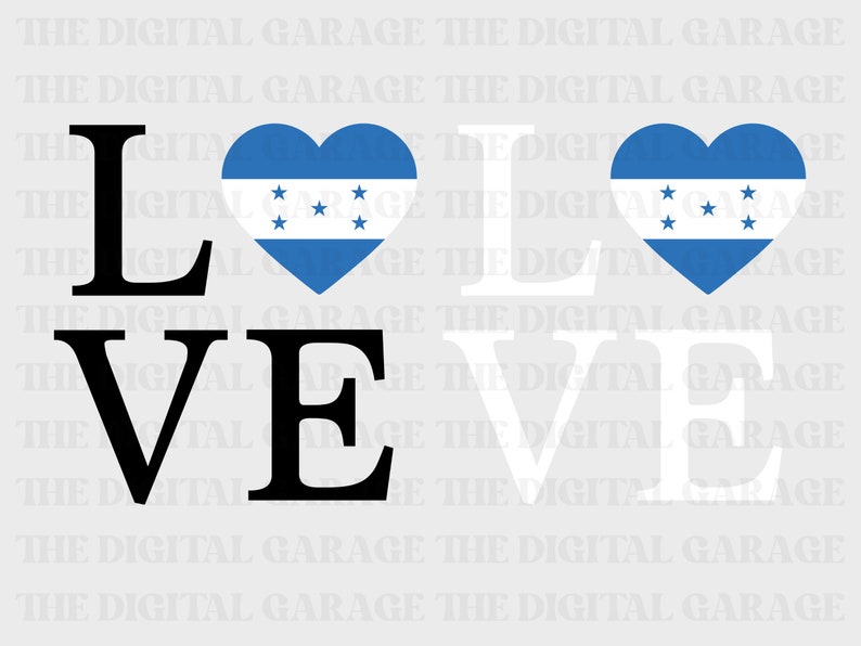 Honduras Flag SVG PNG Love Honduras Honduras Svg Honduras - Etsy