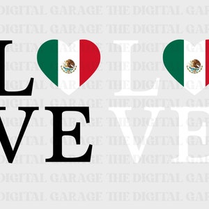 Mexico Flag SVG PNG, Love Mexico, Mexico Svg, Mexico Clipart, Mexico ...