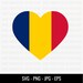 Chad Flag SVG PNG, Love Chad, Chad Svg, Chad Clipart, Chad Png, Chad ...