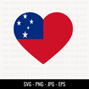 Samoa Flag SVG PNG, Love Samoa, Samoa Svg, Samoa Clipart, Samoa Png ...