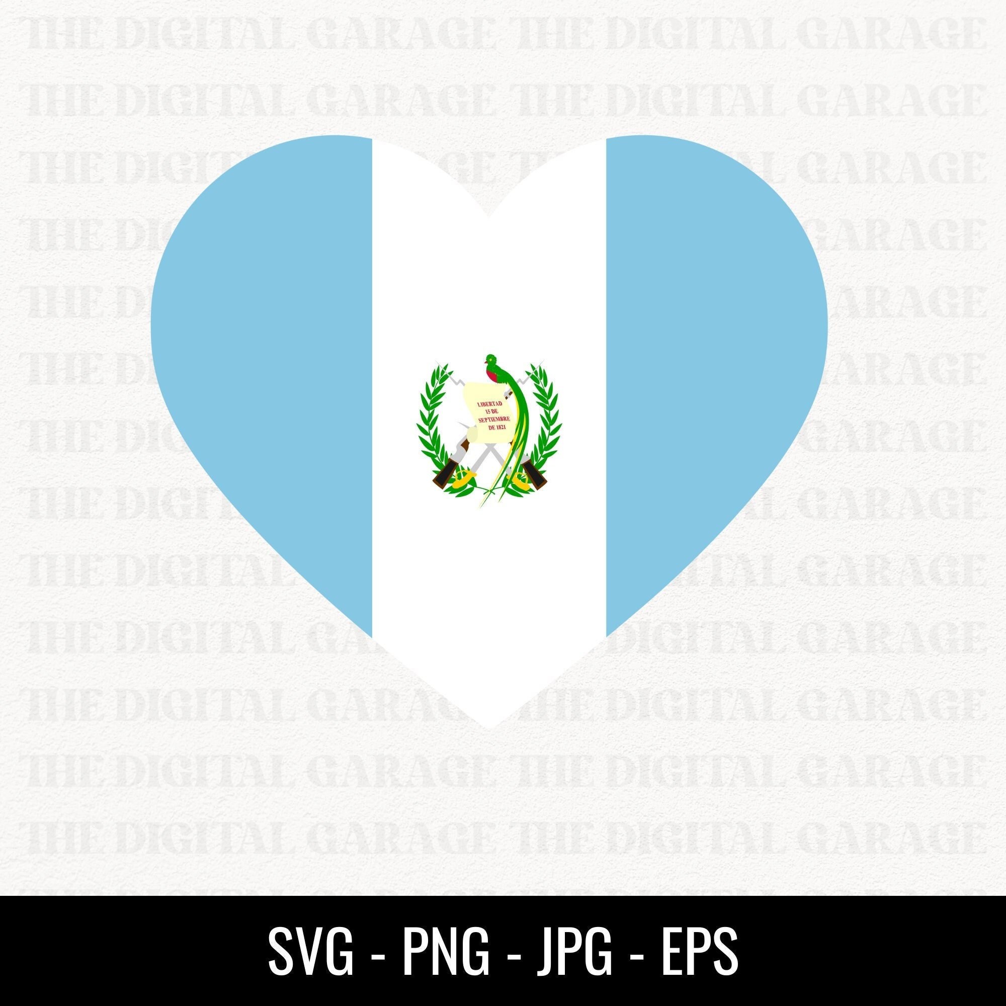 Guatemala Flag SVG PNG, Love Guatemala, Guatemala Svg, Guatemala ...