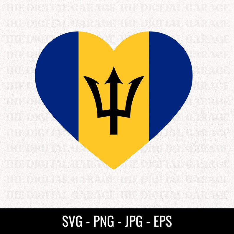 Barbados Flag SVG PNG Love Barbados Barbados Svg Barbados - Etsy