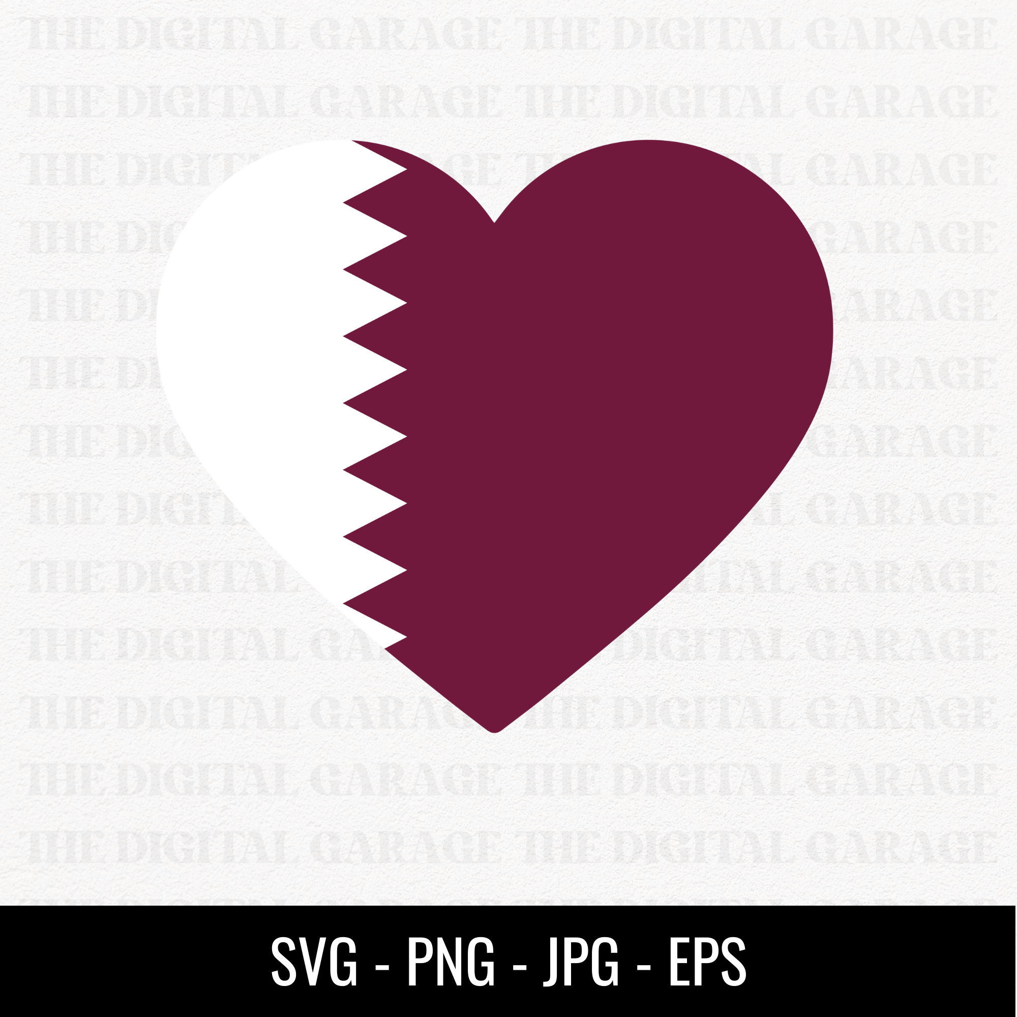 Qatar Flag SVG PNG, Love Qatar, Qatar Svg, Qatar Clipart, Qatar Png ...