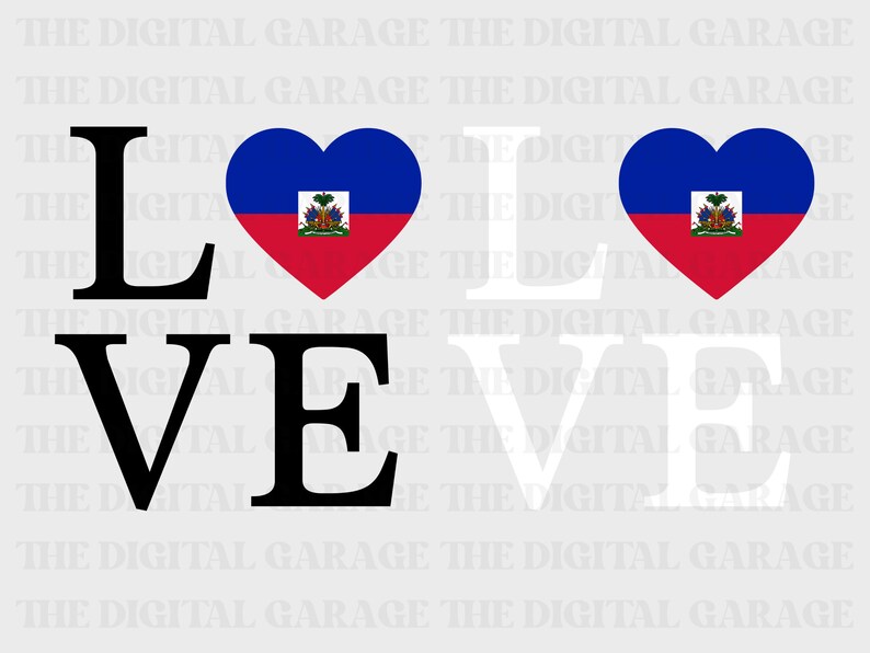 Haiti Flag SVG PNG, Love Haiti, Haiti Svg, Haiti Clipart, Haiti Png ...