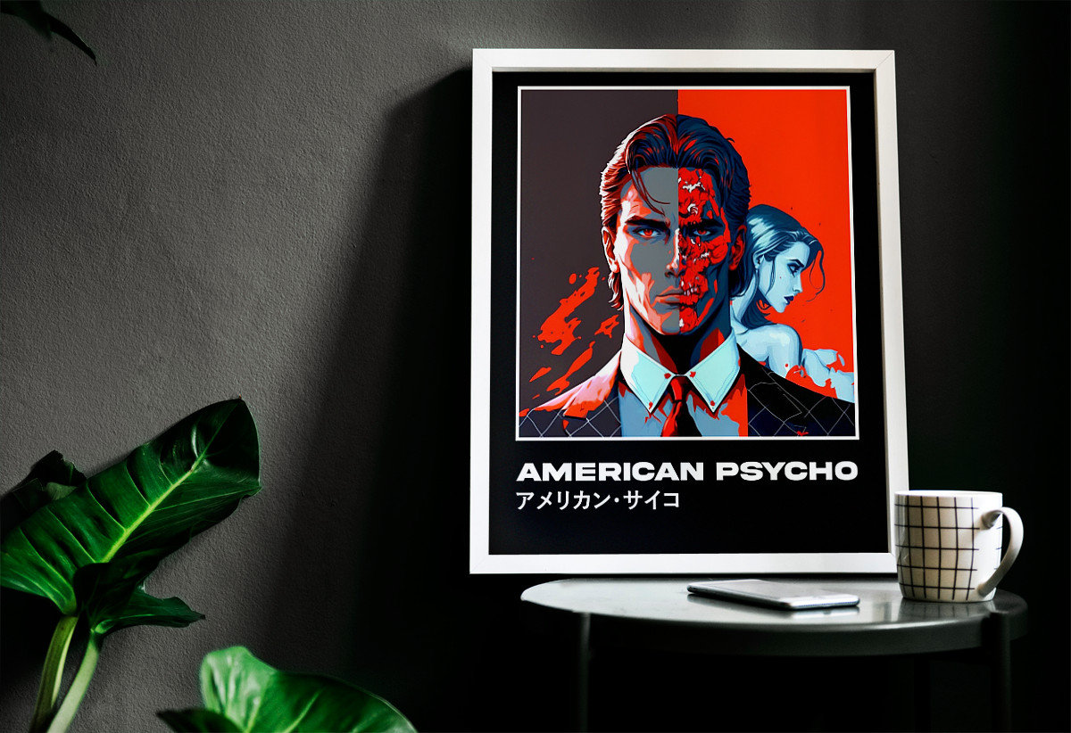 American Psycho Anime Artwork Print A2 A3 A4 A5 Digital Print - Etsy