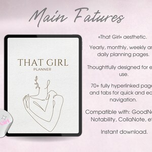 That Girl Planner, Self Care Planner, Initiative Tracker, Digital ...