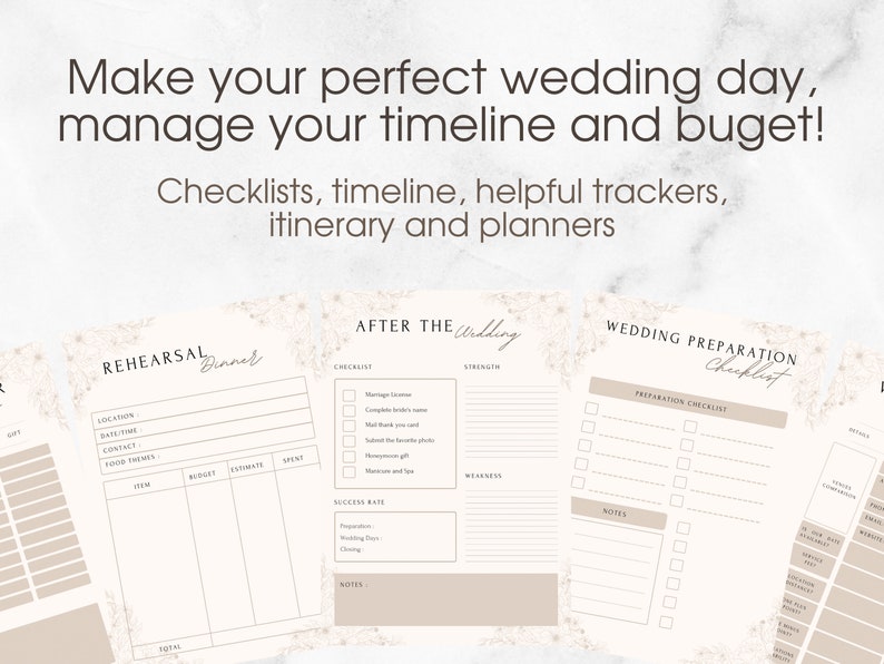 Wedding Planner Printable. Wedding Planning Book. Wedding Planning ...