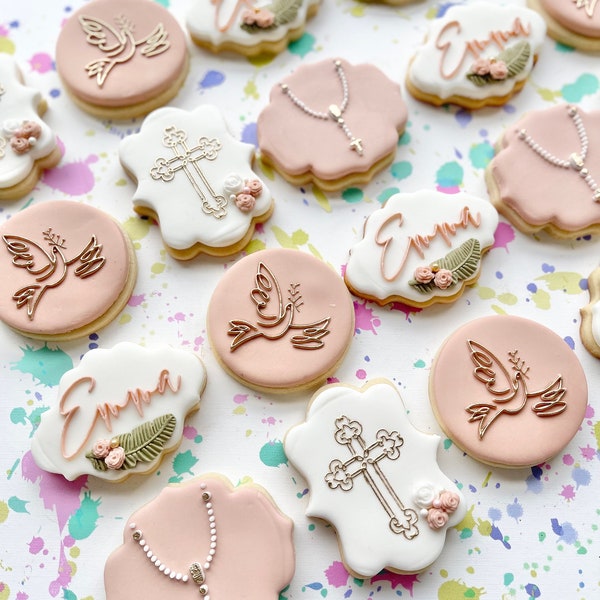 Baptism Cookies - Etsy