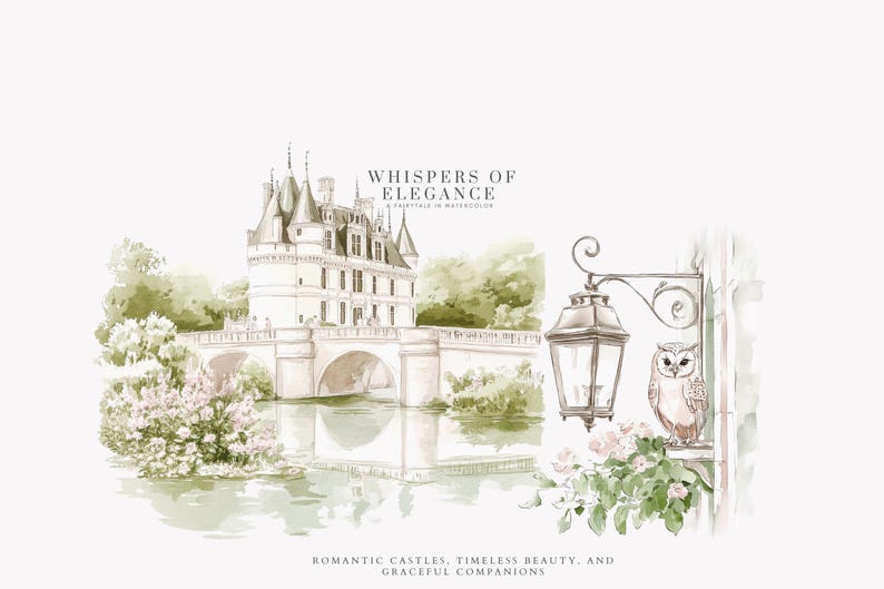 Chateau Art - Vintage Chateau - French Castle - Chateau Decor ...