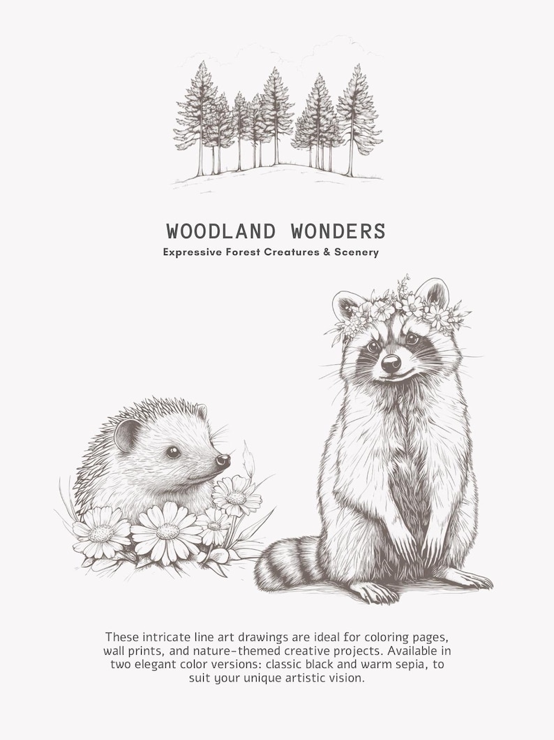 Antique Clipart – Graphite Illustration – Woodland Graphics – Vintage ...