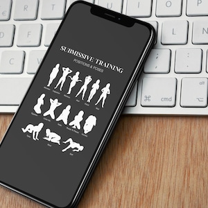 Submissive Training - Positions & Poses- Digital PDF Art File for Printing - 1 Page Wall Decor ...