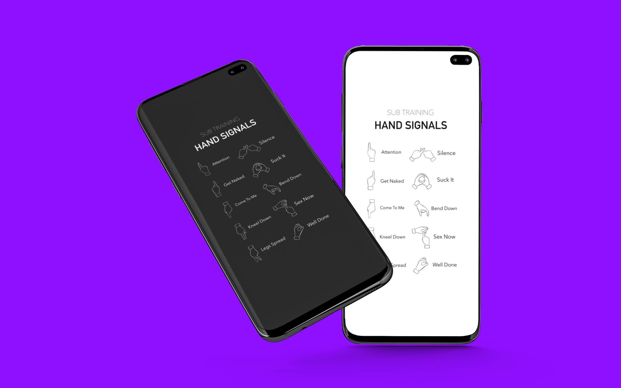 Sub Training - Hand Signals - Black&white - 4 Digital PDF, JPEG Art ...