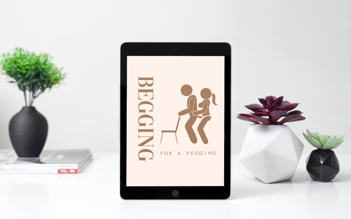 Begging for A Pegging - Digital PDF & JPEG Art File - Etsy