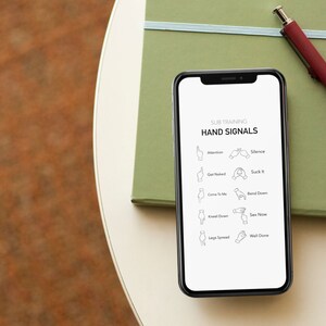 Sub Training - Hand Signals- Digital PDF Art File for Printing, 1 Page ...