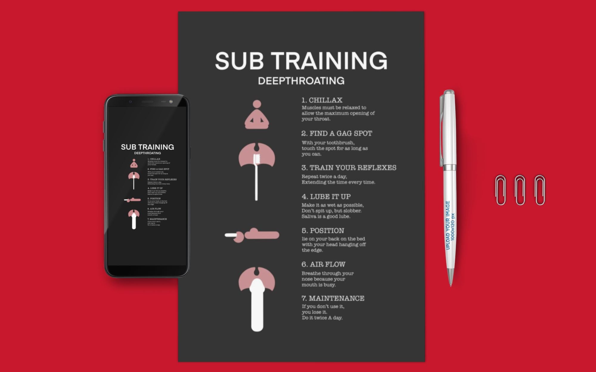 Sub Training - Deepthroating- Digital PDF Art File for Printing - 1 ...