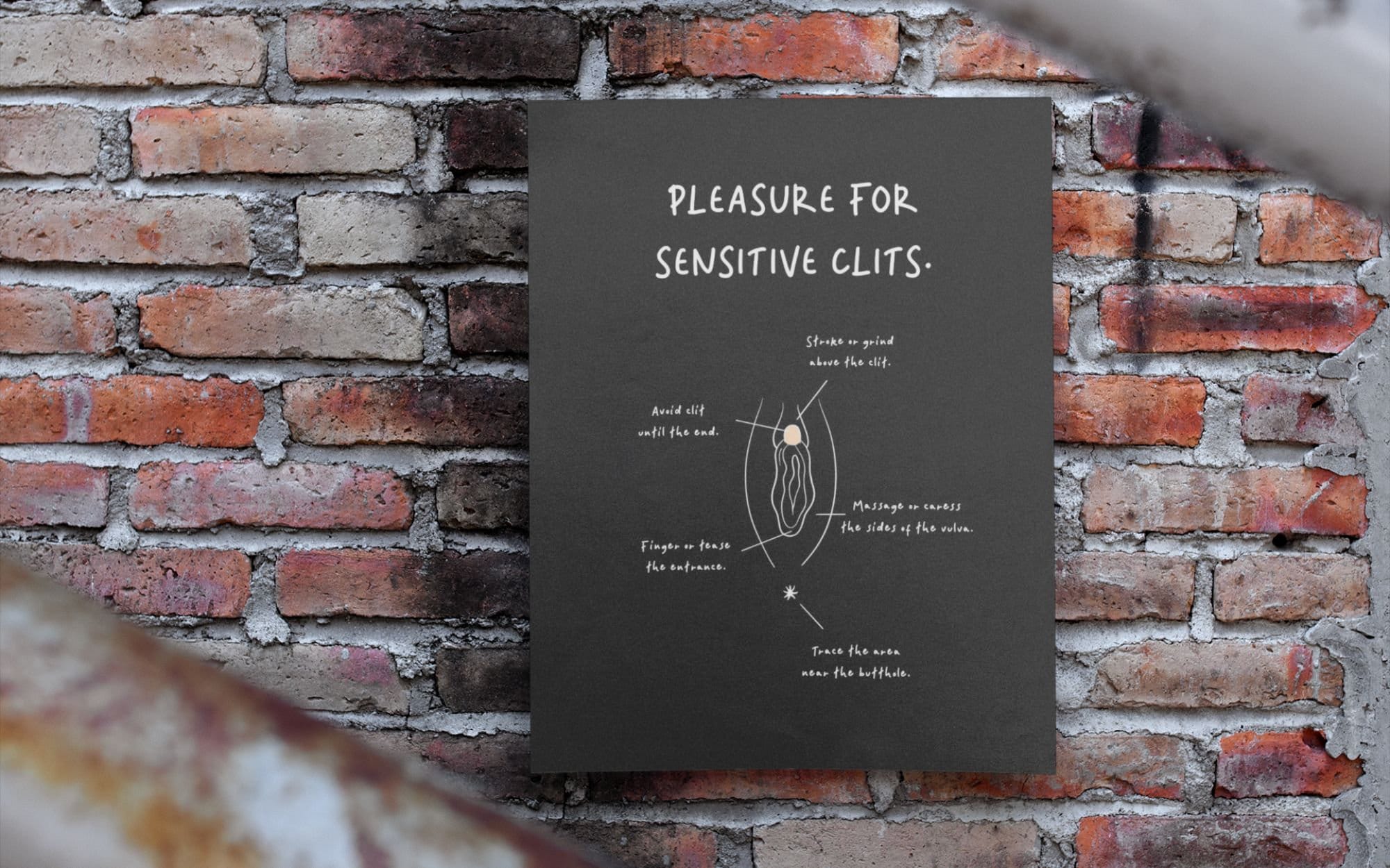 Pleasure for Sensitive Clits - Digital PDF & JPEG Art File, 1 Page ...