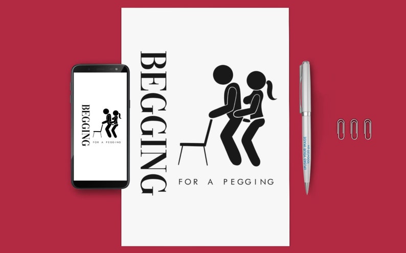 Begging for A Pegging white Digital PDF & JPEG Art File - Etsy