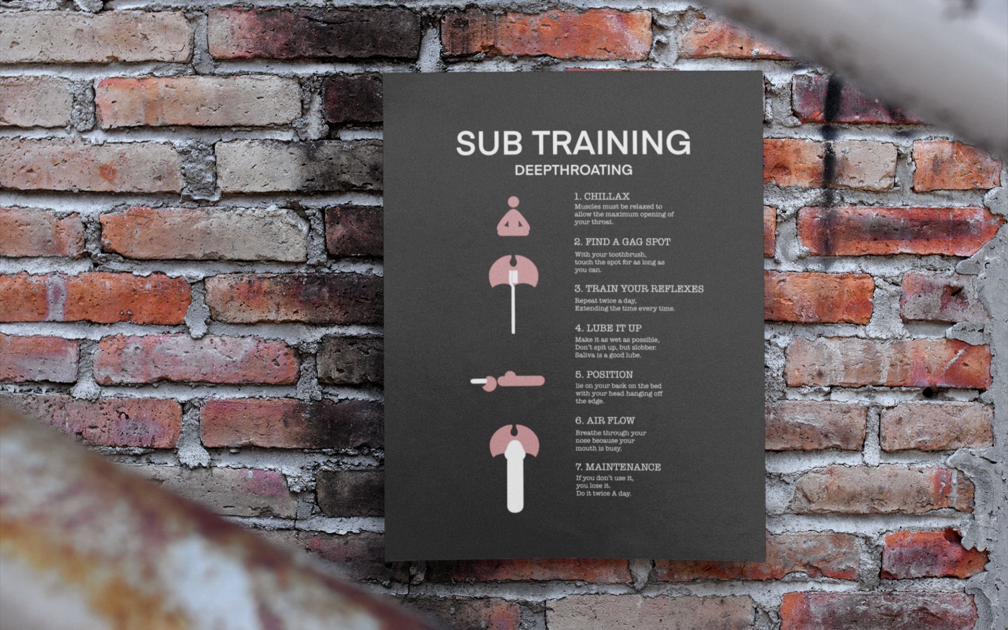 Sub Training - Deepthroating- Digital PDF Art File for Printing - 1 ...