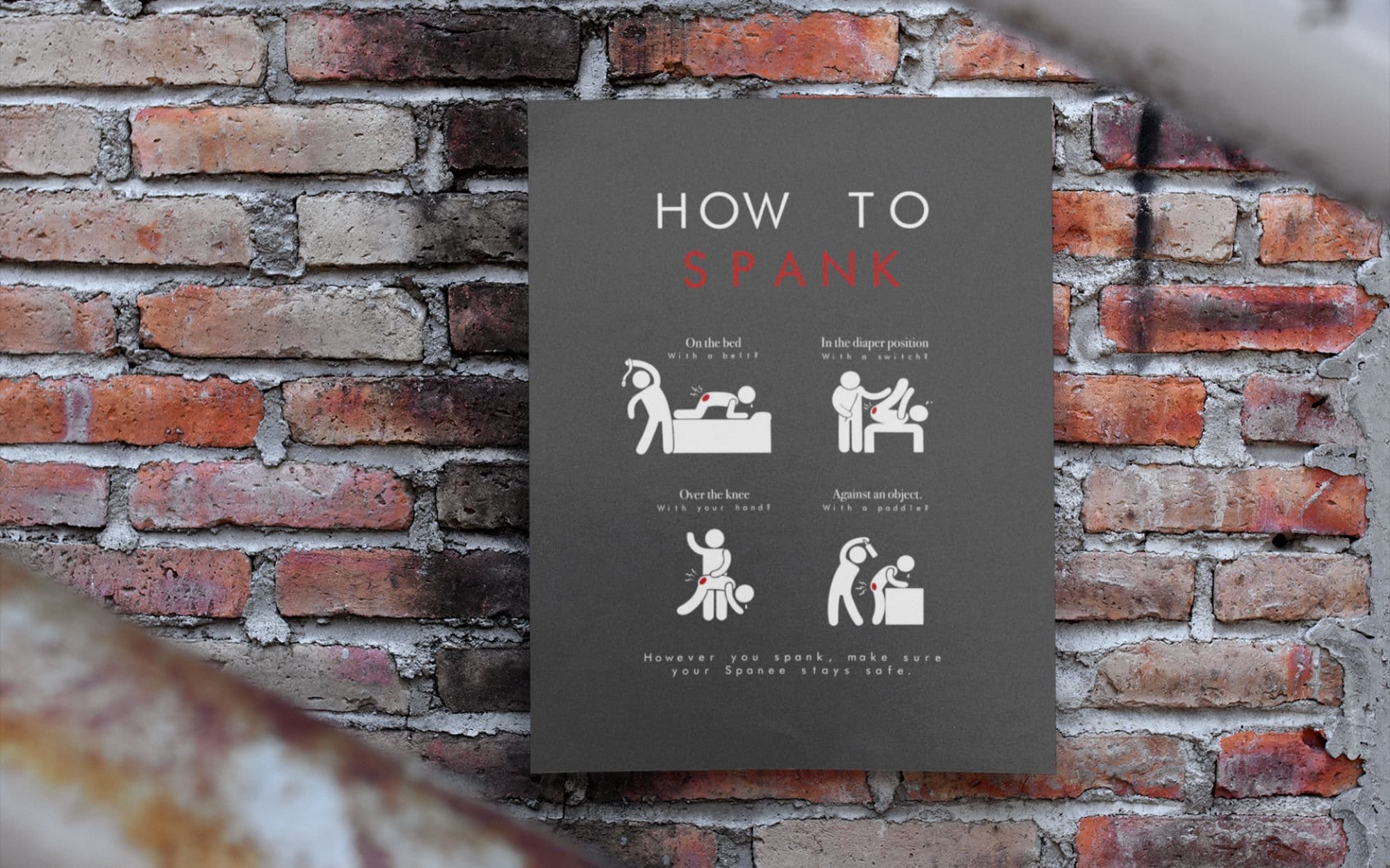 Sub Training - How to Spank - 1 Digital PDF & JPEG Art File - 1 Page, Wall Art - Etsy