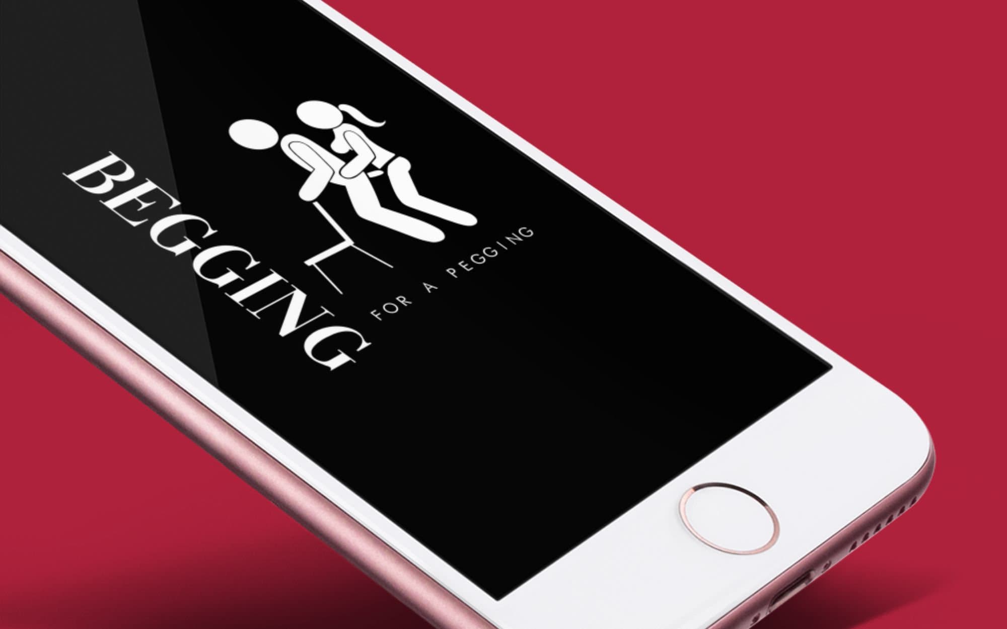 Begging for A Pegging [black] - Digital PDF & JPEG Art File - Etsy