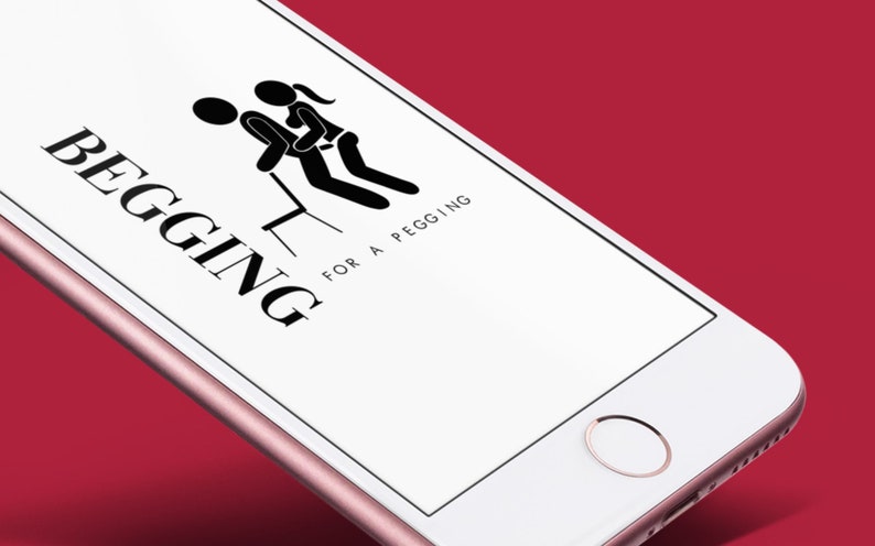 Begging for A Pegging white Digital PDF & JPEG Art File - Etsy