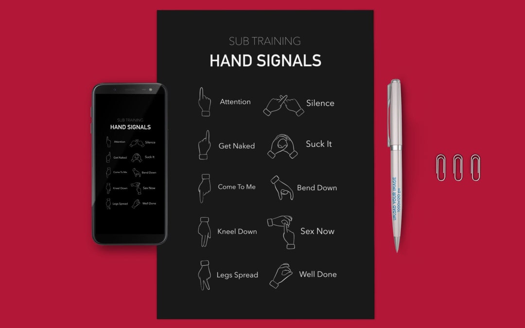 Sub Training - Hand Signals- Digital PDF Art File for Printing, 1 Page ...