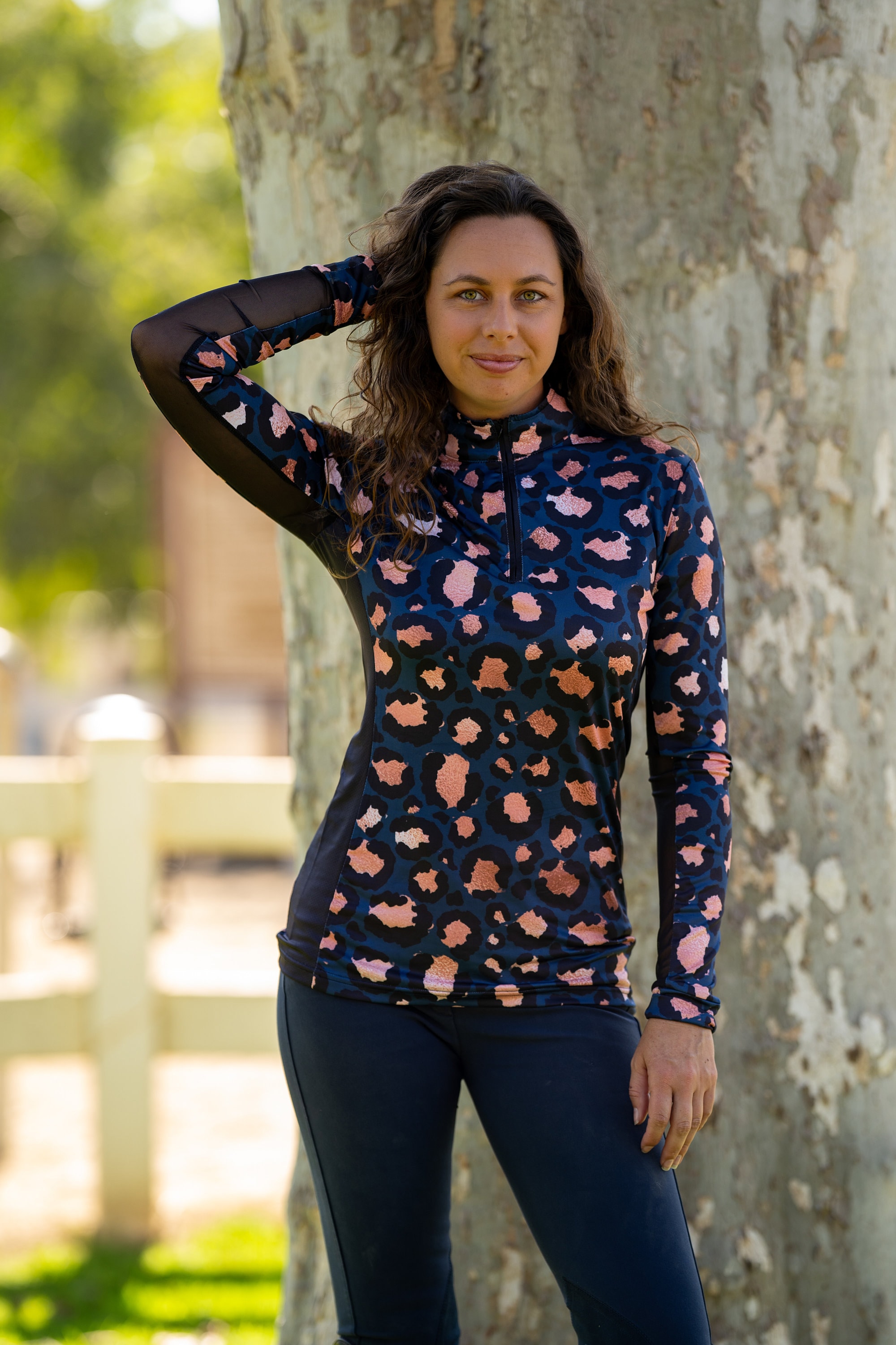 Horse Back Riding Shirt/ Equestrian Sun Shirt for Women- Rose Gold ...