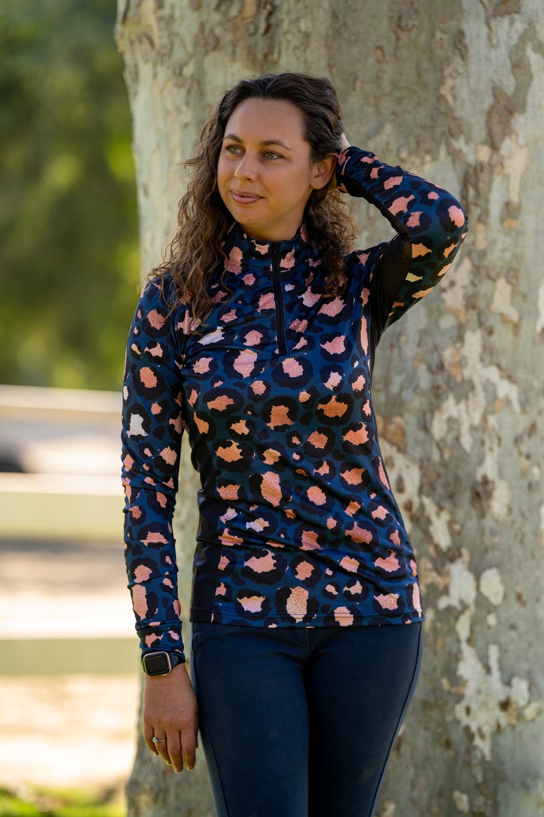 Horse Back Riding Shirt/ Equestrian Sun Shirt for Women- Rose Gold ...