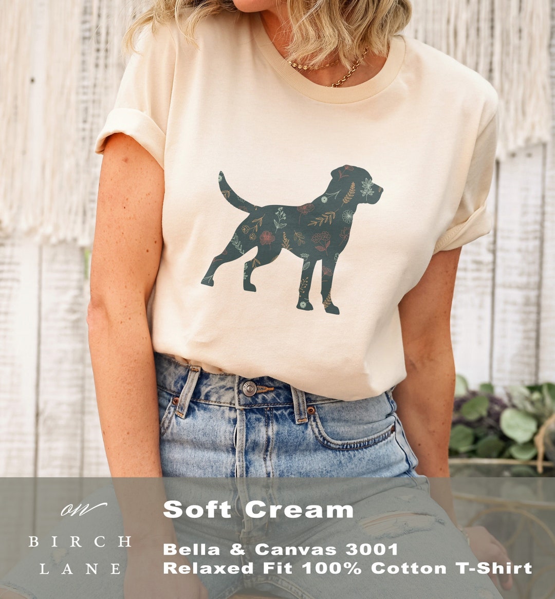 Labrador Dog Shirt for Her, Wildflower Lab Mom Tshirt, Labrador ...