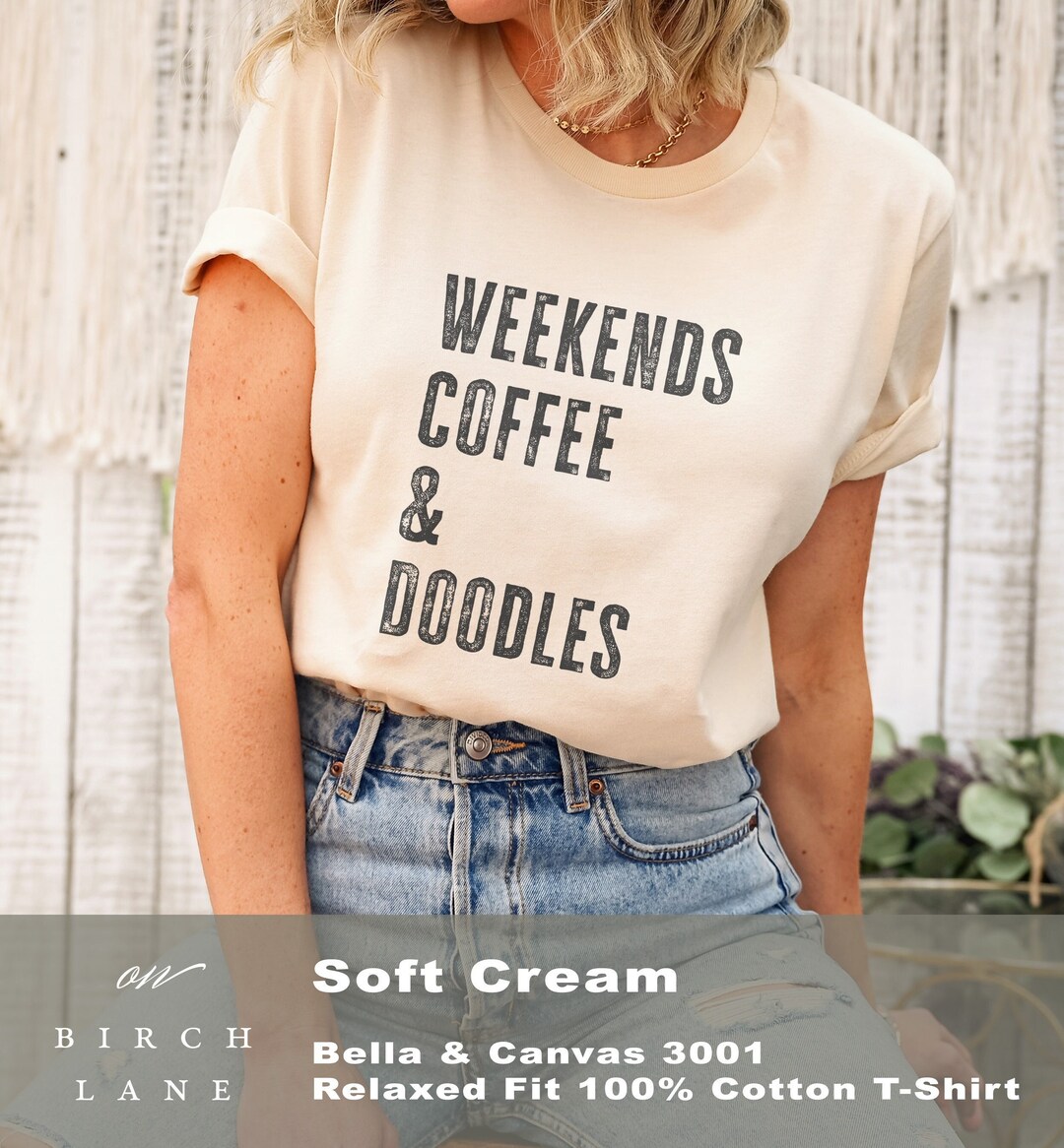 Funny Doodle Shirt, Coffee Lover Doodle Mom T-shirt, Gift for Doodle ...