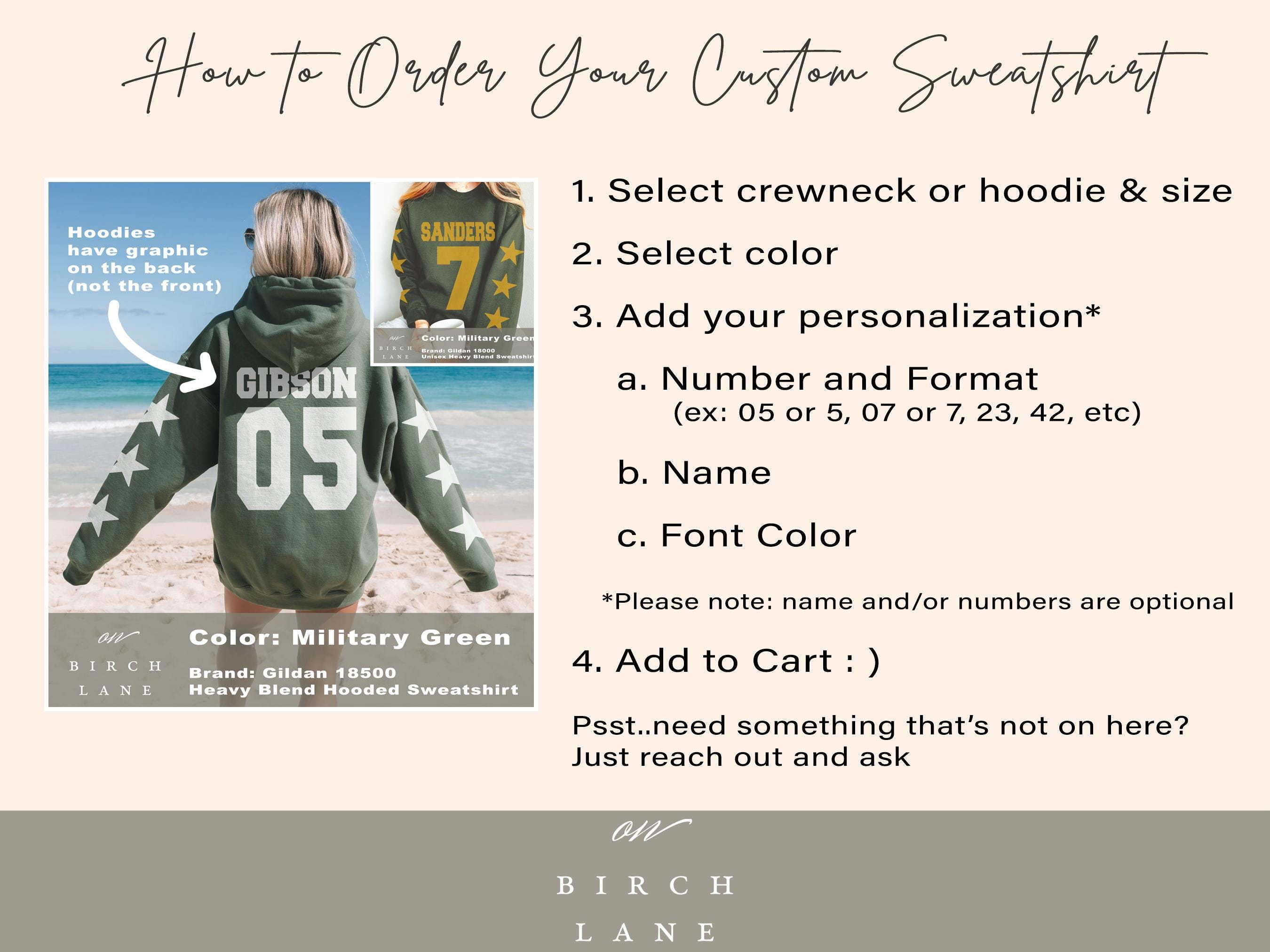 Custom Sports Number Hoodie Sweatshirt, Personalized Player Shirts ...