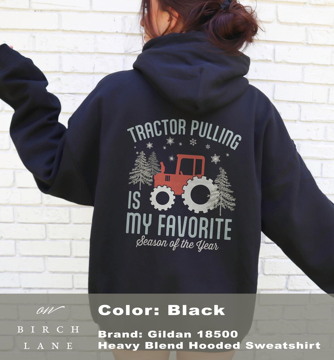 Tractor Pulling Hoodie Farm Christmas Sweatshirt Womens Tractor Pull ...