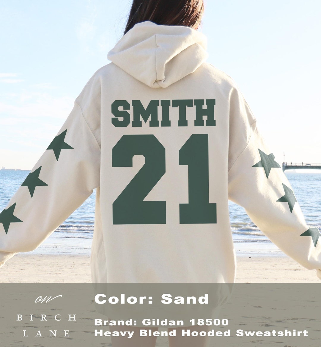 Custom Sports Number Hoodie Sweatshirt, Personalized Player Shirts ...