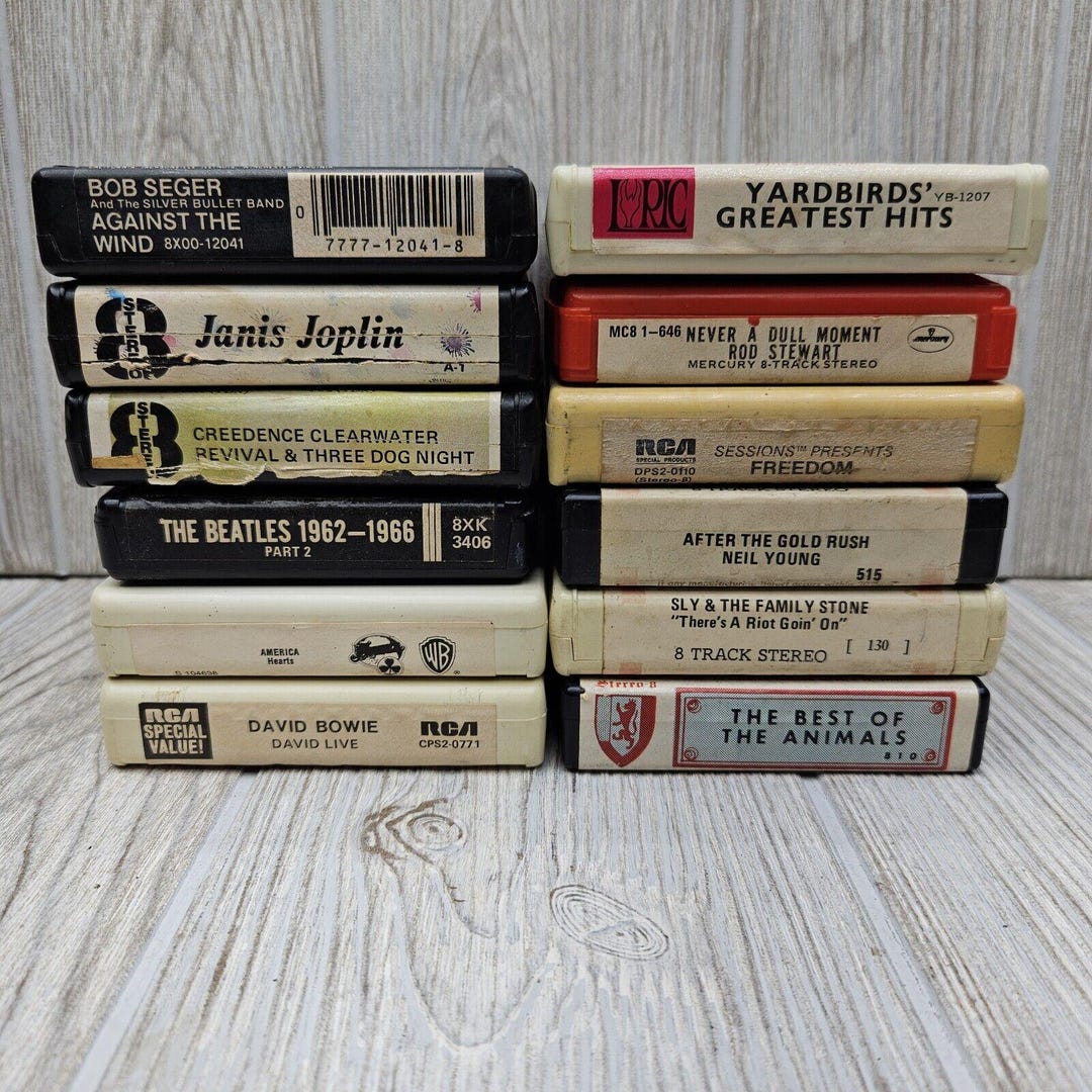 Lot of 12 Vintage 8 Track Tapes 70's Rock Untested - Etsy