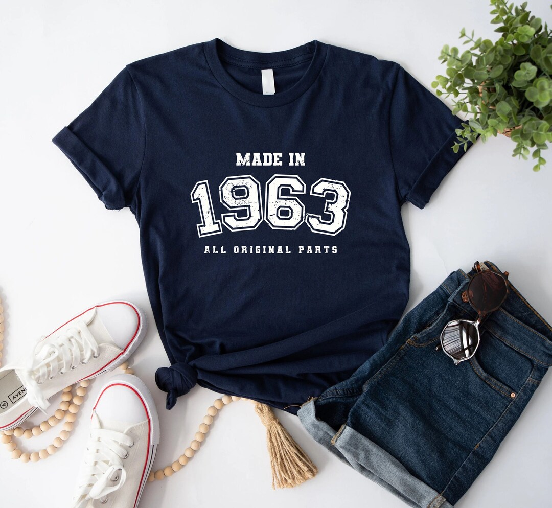 Made in 1963 T Shirt, 62nd Birthday Gift for Man, 1963 T-shirt ...