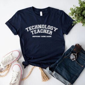 Technology Teacher Shirt,retro Tech Teacher Tshirt,stem Teacher Tee ...