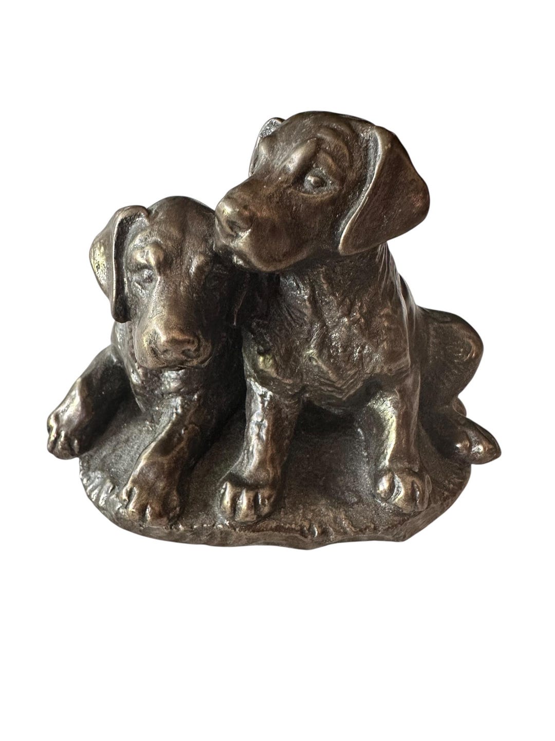 Vintage Cold-cast Bronze Labrador Puppy Paperweight - Etsy